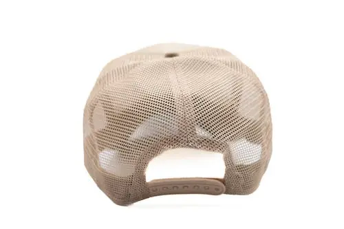 REY TO Z Smiley Foam Trucker Hat - Khaki