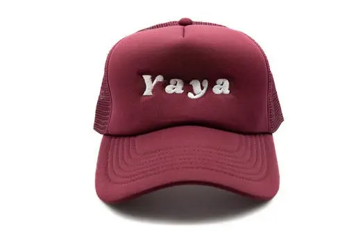 REY TO Z Yaya Trucker Hat - Burgundy