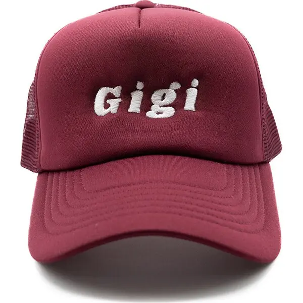 REY TO Z Gigi Foam Trucker Hat - Burgundy