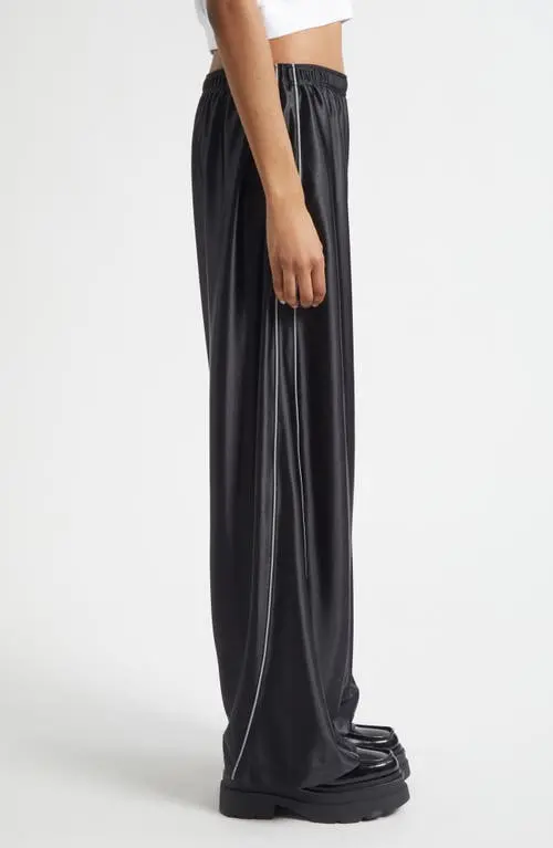 Alexander Wang Reflective Piping Stretch Faille Track Pants