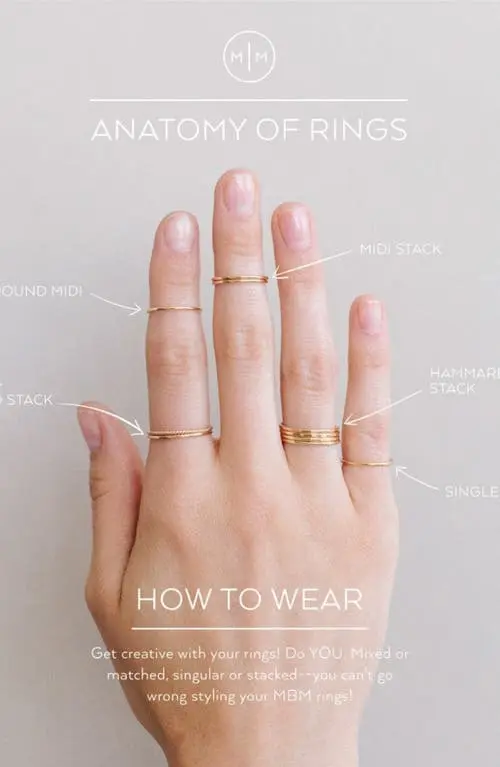 MADE BY MARY Hammered Stacking Ring In Or Sterling - Gold Filled