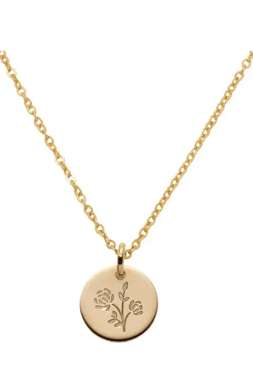 MADE BY MARY November Birth Flower Necklace - Gold Filled