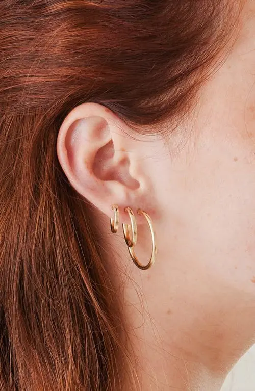 MADE BY MARY Maude Hoop Earrings - Gold Filled