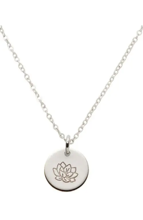 MADE BY MARY July Birth Flower Necklace - Silver