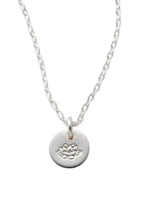 MADE BY MARY July Birth Flower Necklace - Silver