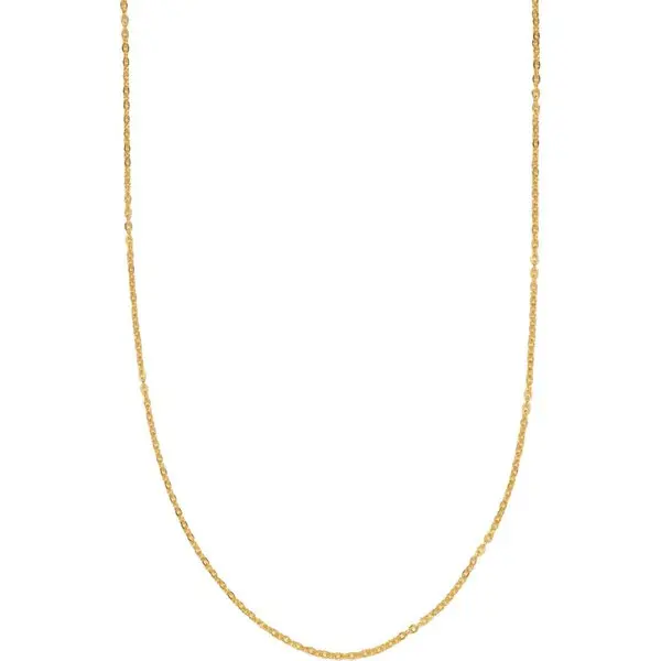 MADE BY MARY Adjustable Flat Cable Chain - Gold Filled
