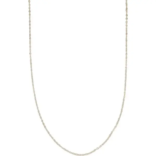 MADE BY MARY Adjustable Flat Cable Chain - Silver