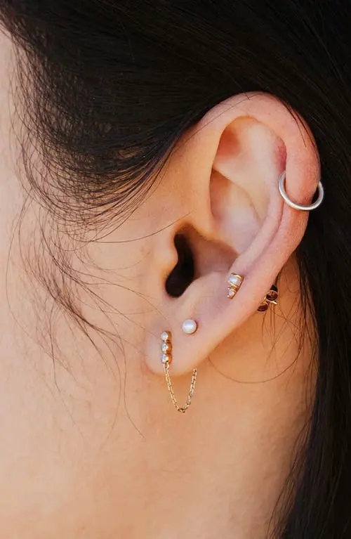 MADE BY MARY Mini Live In Hoop Earrings