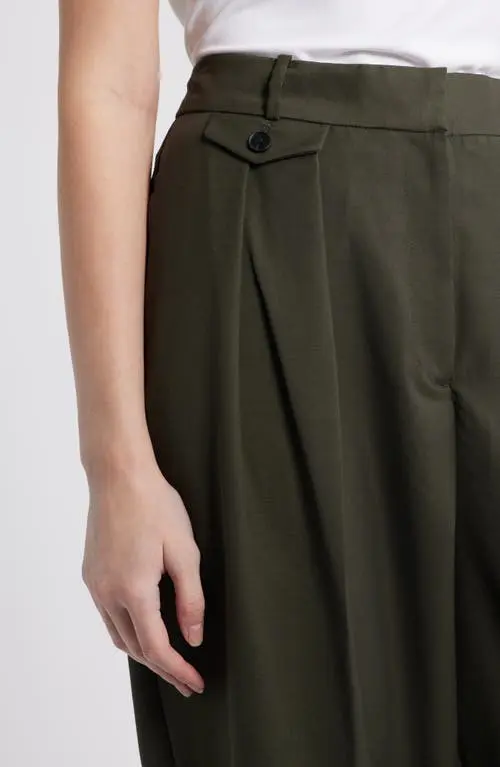 Mango Pleated High-waist Trousers