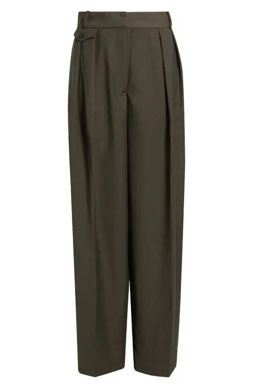 Mango Pleated High-waist Trousers