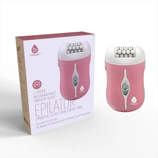 PURSONIC Rechargeable Epilator - Pink