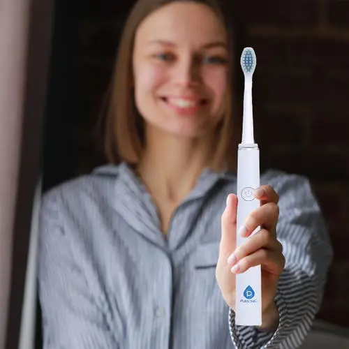 PURSONIC Usb Sonic Toothbrush With 12 Heads - White