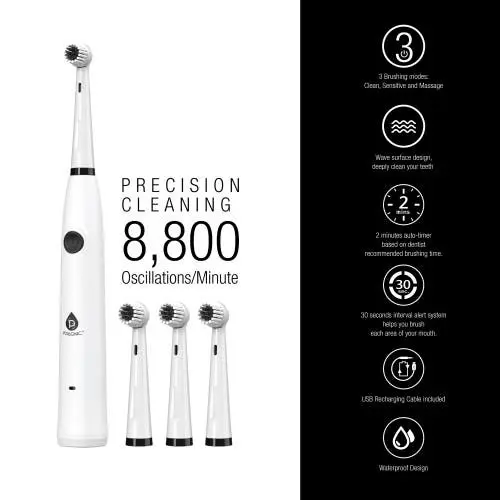 PURSONIC Mario Lopez Usb Rechargeable Electric Toothbrush - Multicolor