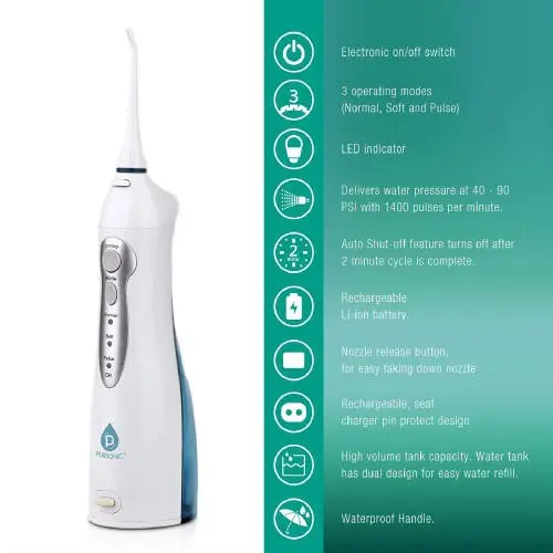 PURSONIC Usb Rechargeable Oral Irrigator - Multicolor