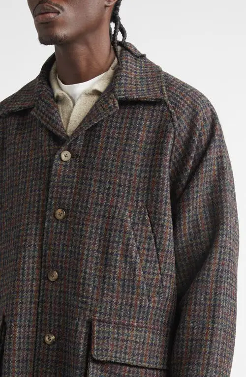 De Bonne Facture Forest Houndstooth Wool Tweed Jacket