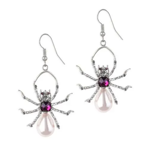 BILL SKINNER STUDIO Drop Earrings - Pearl Spider