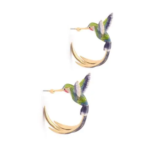 BILL SKINNER STUDIO Hoop Earrings - Hummingbird
