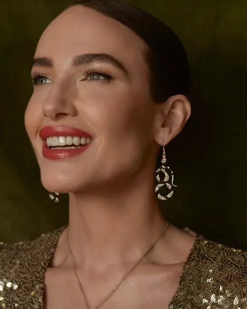 BILL SKINNER STUDIO Bejewelled Serpent Drop Earrings