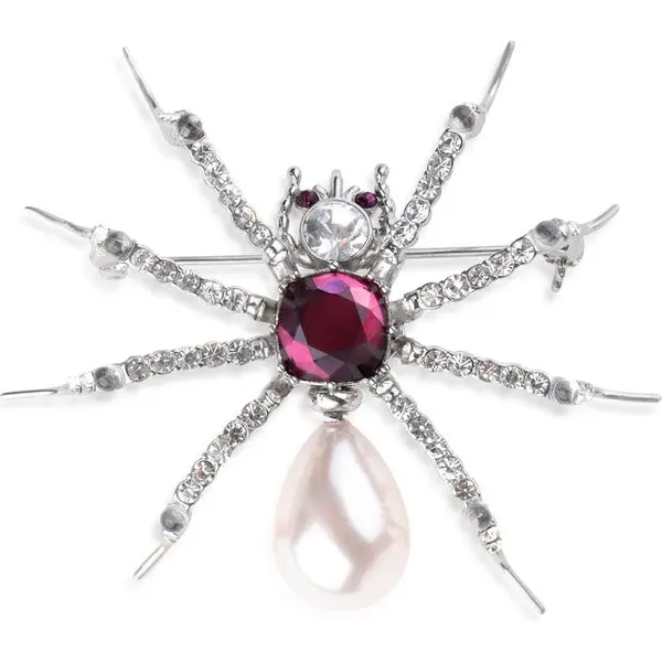BILL SKINNER STUDIO Spider Brooch - Pearl Spider
