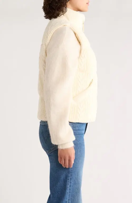 Marine Layer Alba Cable Knit Puffer Vest