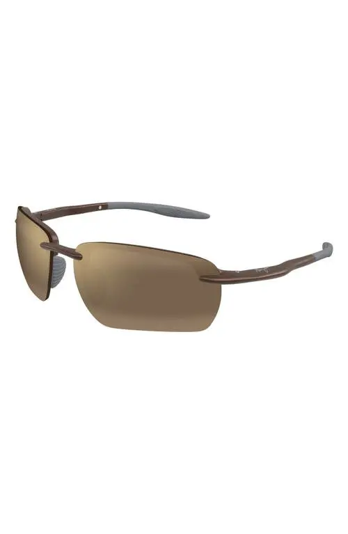 Maui Jim Oversized Rectangular Sunglasses - Brown