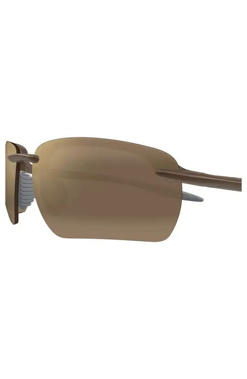 Maui Jim Oversized Rectangular Sunglasses - Brown