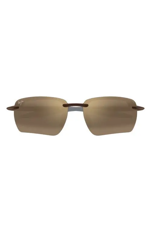 Maui Jim Oversized Rectangular Sunglasses - Brown