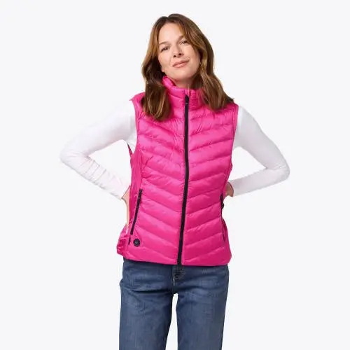 MOBILE WARMING Backcountry Xtera Packable Heated Puffer Vest - Pink