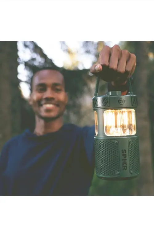 MEE AUDIO Lightspkr Bluetooth Wireless Speaker W/ Camping Lantern - Forest Green