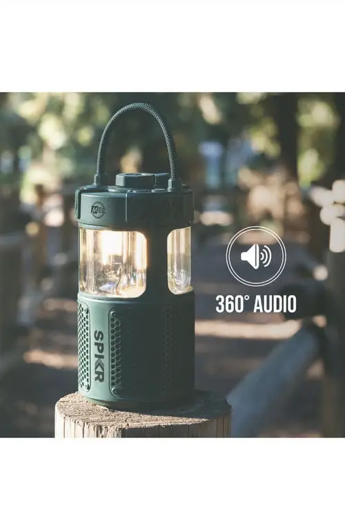 MEE AUDIO Lightspkr Bluetooth Wireless Speaker W/ Camping Lantern - Forest Green