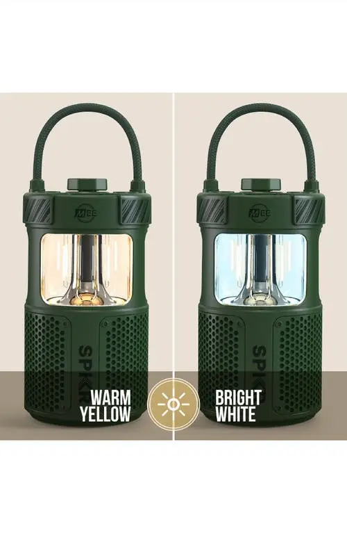 MEE AUDIO Lightspkr Bluetooth Wireless Speaker W/ Camping Lantern - Forest Green