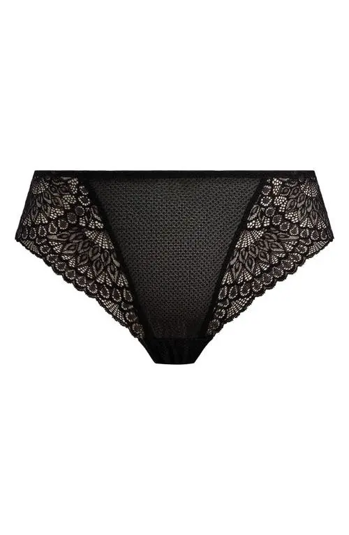 Elomi Tiernie Lace & Mesh Thong