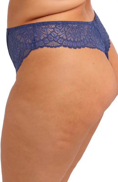 Elomi Tiernie Lace & Mesh Thong - Denim