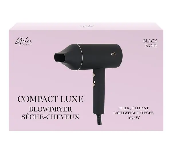 ARIA BEAUTY Compact Luxe Blowdryer- Black