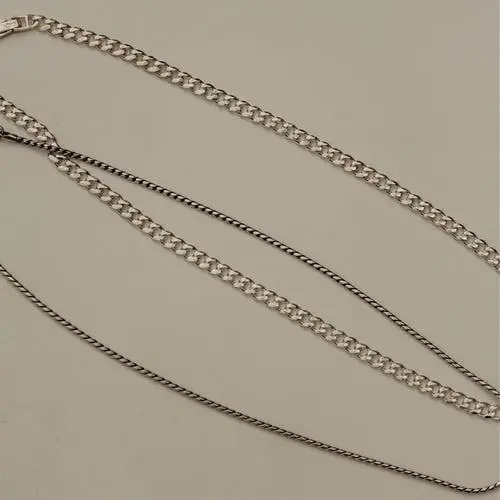 LOUPN Oxidized Sterling Rope Chain Necklace
