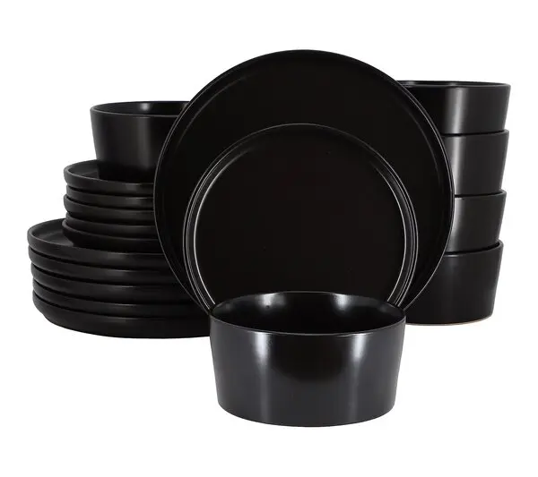 ELAMA Josh 18 Piece Stoneware Dinnerware Set - One-color