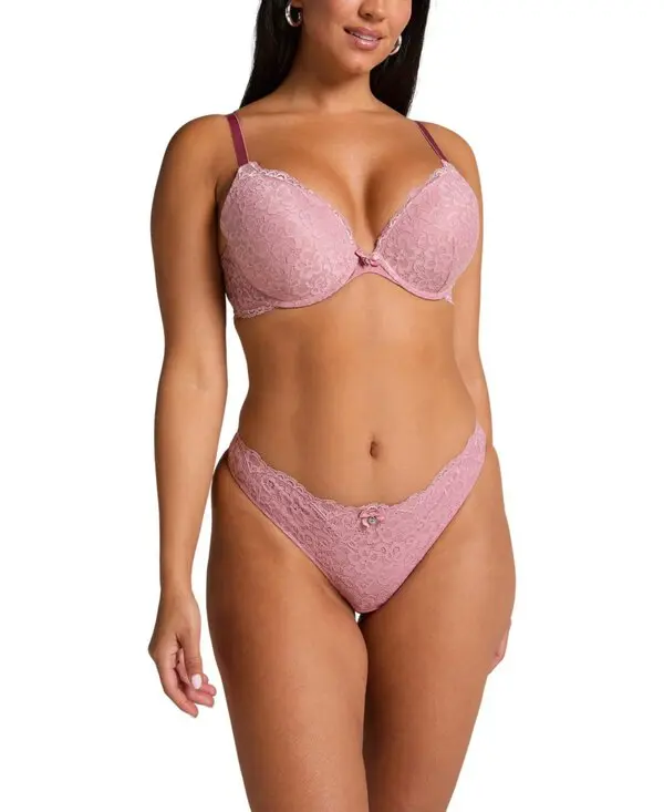Hunkemoller Marine Padded Push-up Underwired Bra - Lilas