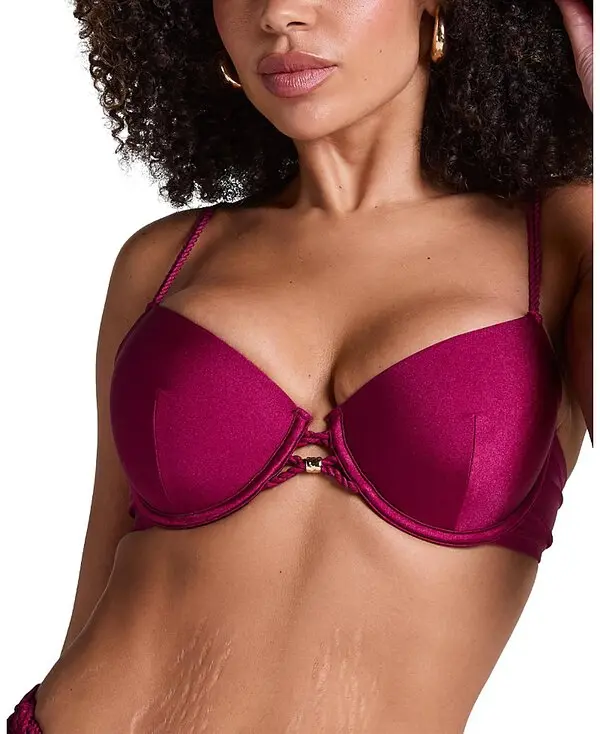 Hunkemoller Marrakech Padded Underwired Bikini Top - Beaujolais