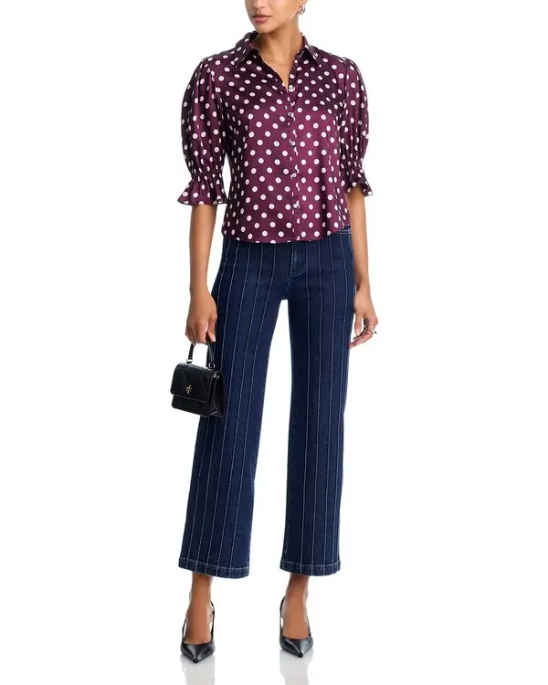 Cinq À Sept Camille Polka Dot Blouse