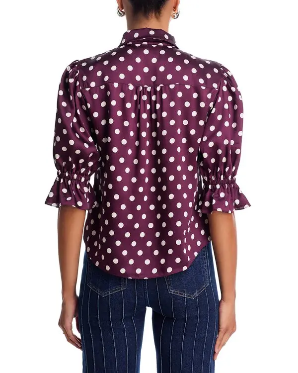 Cinq À Sept Camille Polka Dot Blouse