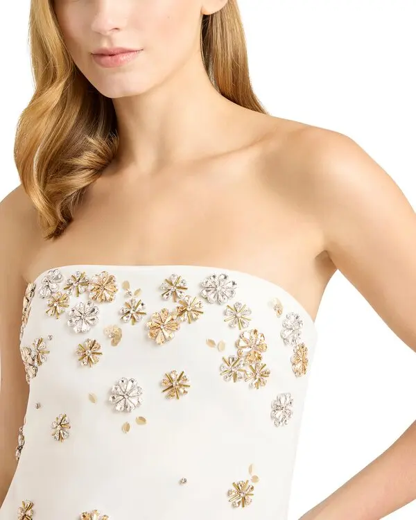 Cinq À Sept Embellished Floral Mini Dress