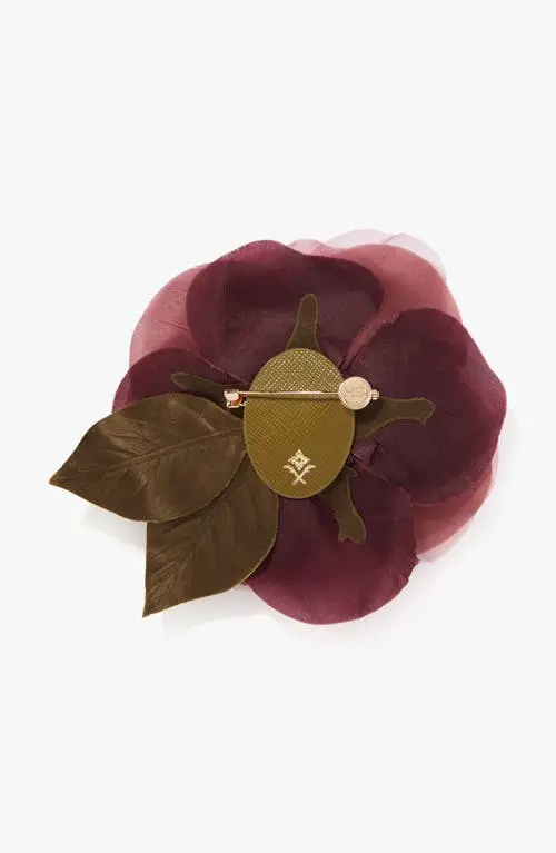 HELENA SIMON The Open Rose Floral Brooch