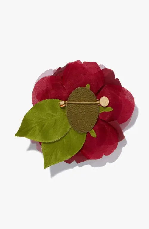 HELENA SIMON Rose Floral Brooch
