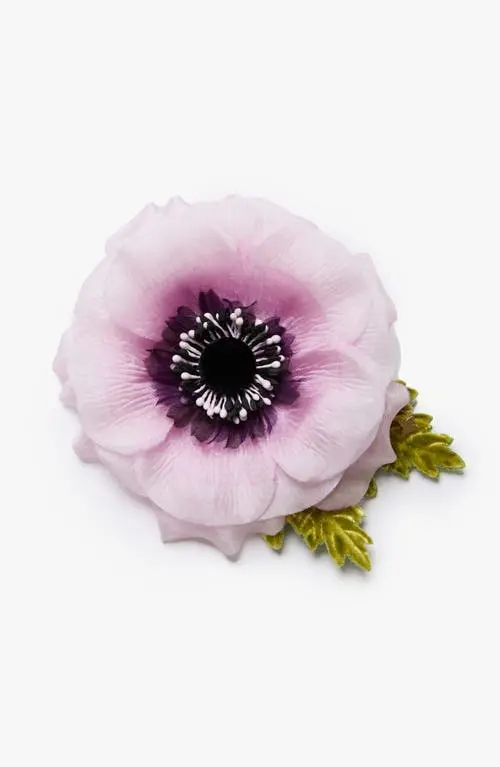 HELENA SIMON The Anemone Floral Brooch - Lavender