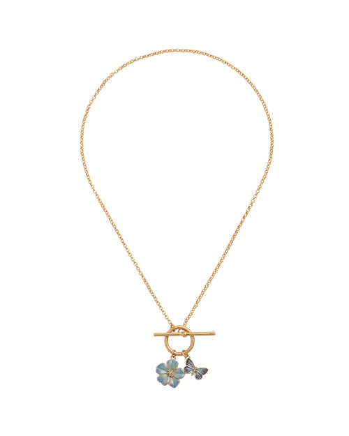 FABLE ENGLAND Butterfly & Flower Necklace