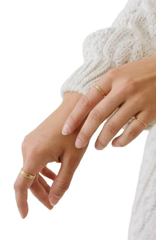 MADE BY MARY Round Stacking Ring - Gold Filled