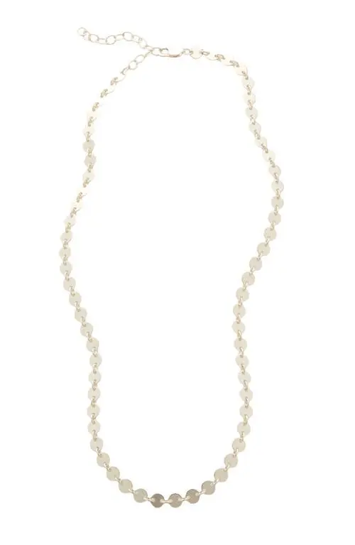 MADE BY MARY Poppy Choker Necklace With Link Chain - Silver