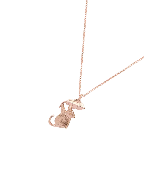 FABLE ENGLAND Enamel Dormouse Short Necklace
