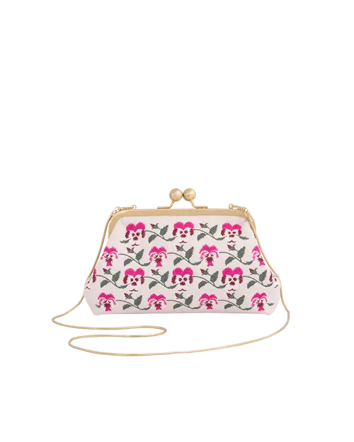 FABLE ENGLAND Pansy Victoriana Clutch - Pink