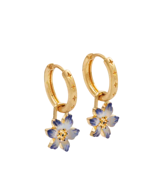 FABLE ENGLAND Nightshade Huggie Earrings